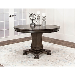 Sunset Trading Vegas Dining and Poker Table, 2 in 1 Game, Gray/Black/Off-white