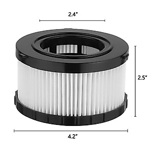 Cabiclean DEWALT HEPA Filter Replacement Compatible with DEWALT DC5151H DC515 DCV517 for Wet Dry Vacuum