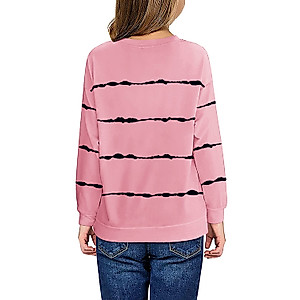 Ebifin Girls Sweatshirts Kids Casual Long Sleeve Crewneck Lightweight Pullover Tops Size 4-15