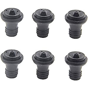 Wine Saver Vacuum Stoppers, Set of 6, Rubber Wine Stoppers, for Wine Saver Vacuum Pump Preserver, Bottle Rubber Corks To Preserve Wine Flavor Best Wine Air Vacuum Stoppers To Keep Wine Fresh
