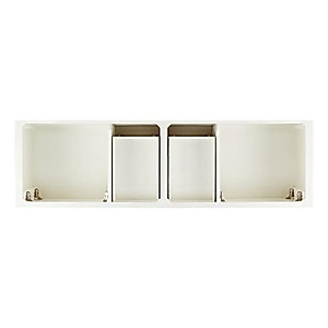 Signature Hardware 952444-RUMB-8 Olsen 72" Free Standing Double Vanity Set with Cabinet, Granite, Marble or Quartz Vanity Top, and Rectangular Undermount Sinks - 8" Faucet Holes