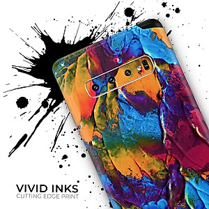 DesignSkinz Liquid Abstract Paint V19 Protective Vinyl Decal Wrap Skin Cover Compatible with The Samsung Galaxy S20 (Screen Trim & Back Glass Skin)