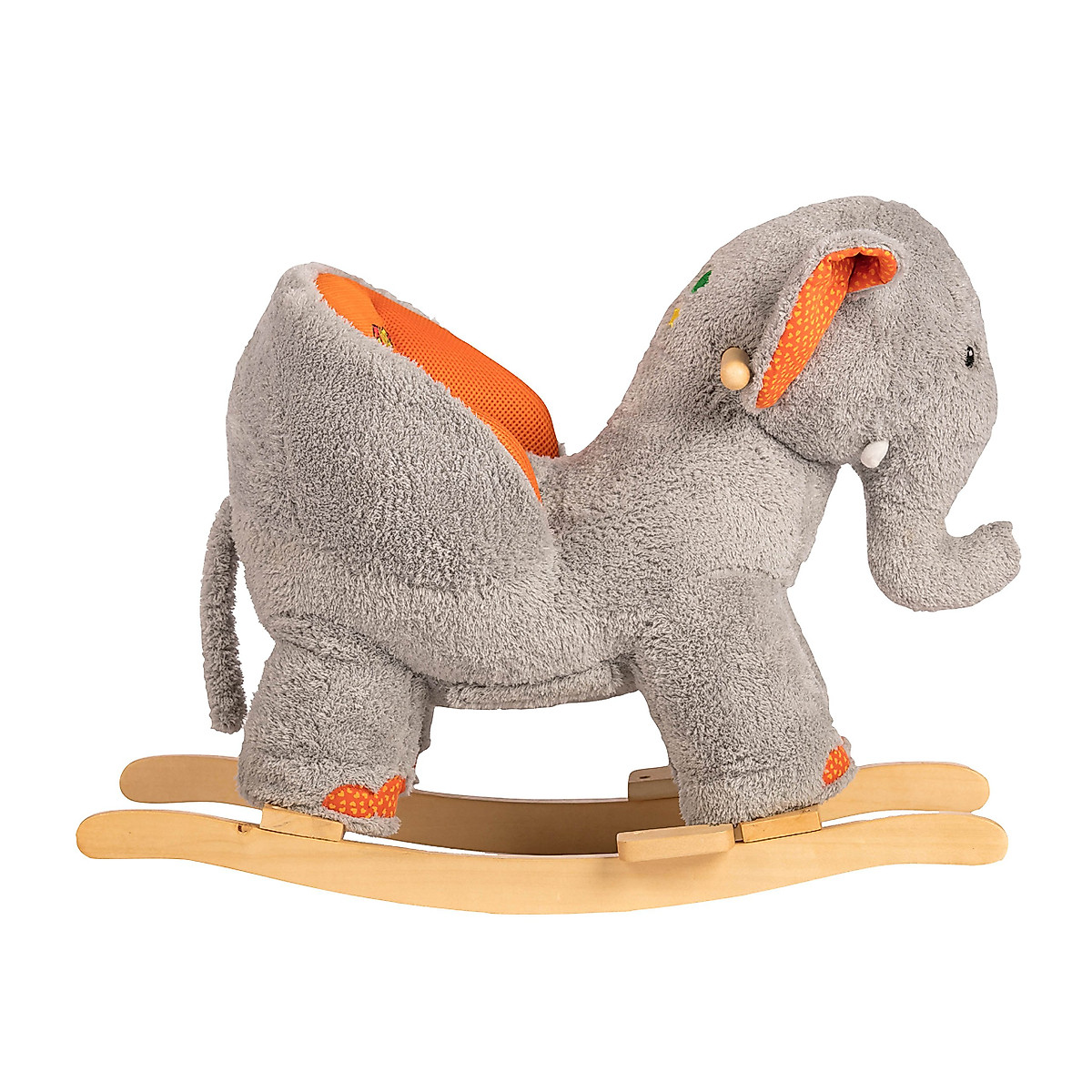 Rockin' Rider Ernie The Elephant Baby Rocker, Orange, Large