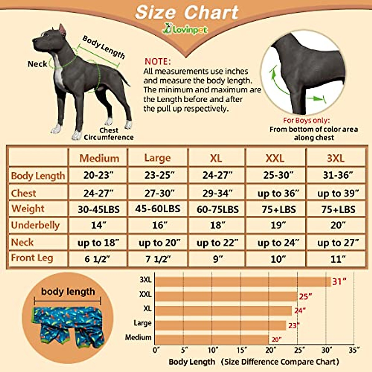 LovinPet Pet Shirts, Bottoming Dog Shirt for Dog Coats, Anti Licking, Anxiety Calming Onesies for Dogs, Elastic Super Dinos Face Shooting Stars Navy Large Breed Dog Clothes 3XL
