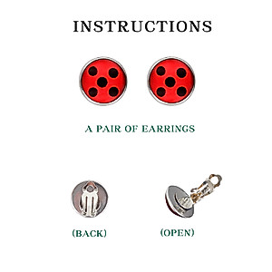 Askuang Costume Set Including Mask+Clip on Earring for Ladybug Cosplay Halloween Party