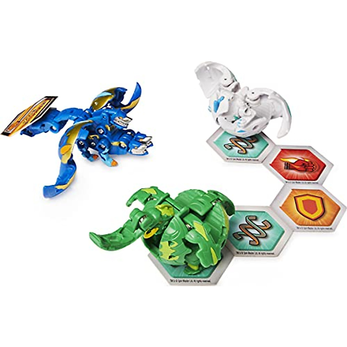 Bakugan Starter Pack 3-Pack, Fused Howlkor x Serpenteze Ultra, Armored Alliance Collectible Action Figures