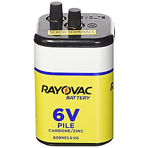 Rayovac 6V Battery 945R4C, Heavy Duty Lantern Battery, 1 Count