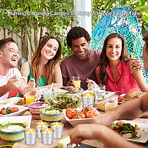 Citronella Candles Outdoor Indoor, 12 Pack Scented Candles Set Bulk Made with Natural Soy Wax Bucket and Essential Oils for Garden Patio Yard Home Balcony