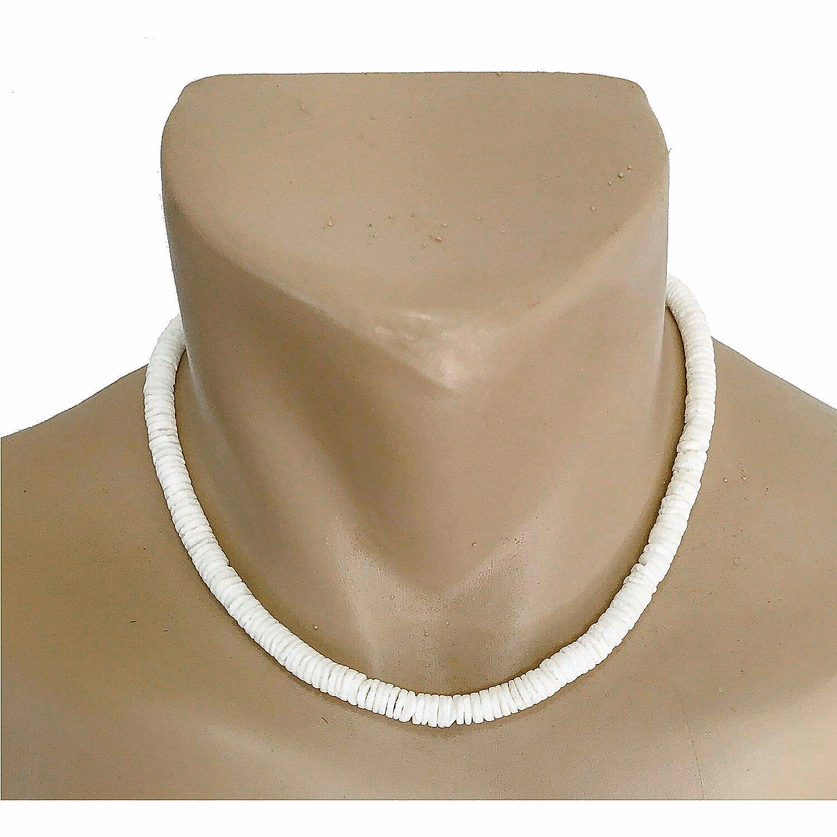 Zero Gravity Hawaii Heishi Shell Smooth Puka Shell Surfer Choker Necklace (18)