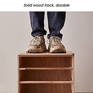 BIZOLE Desk Organizers with Lock - Office Supplies Storage Organizer, Wooden File Cabinet/Desktop Storage Cabinet/Data Cabinet, 1/2/3/4 Tier with Lock (Size : 4 Layer)