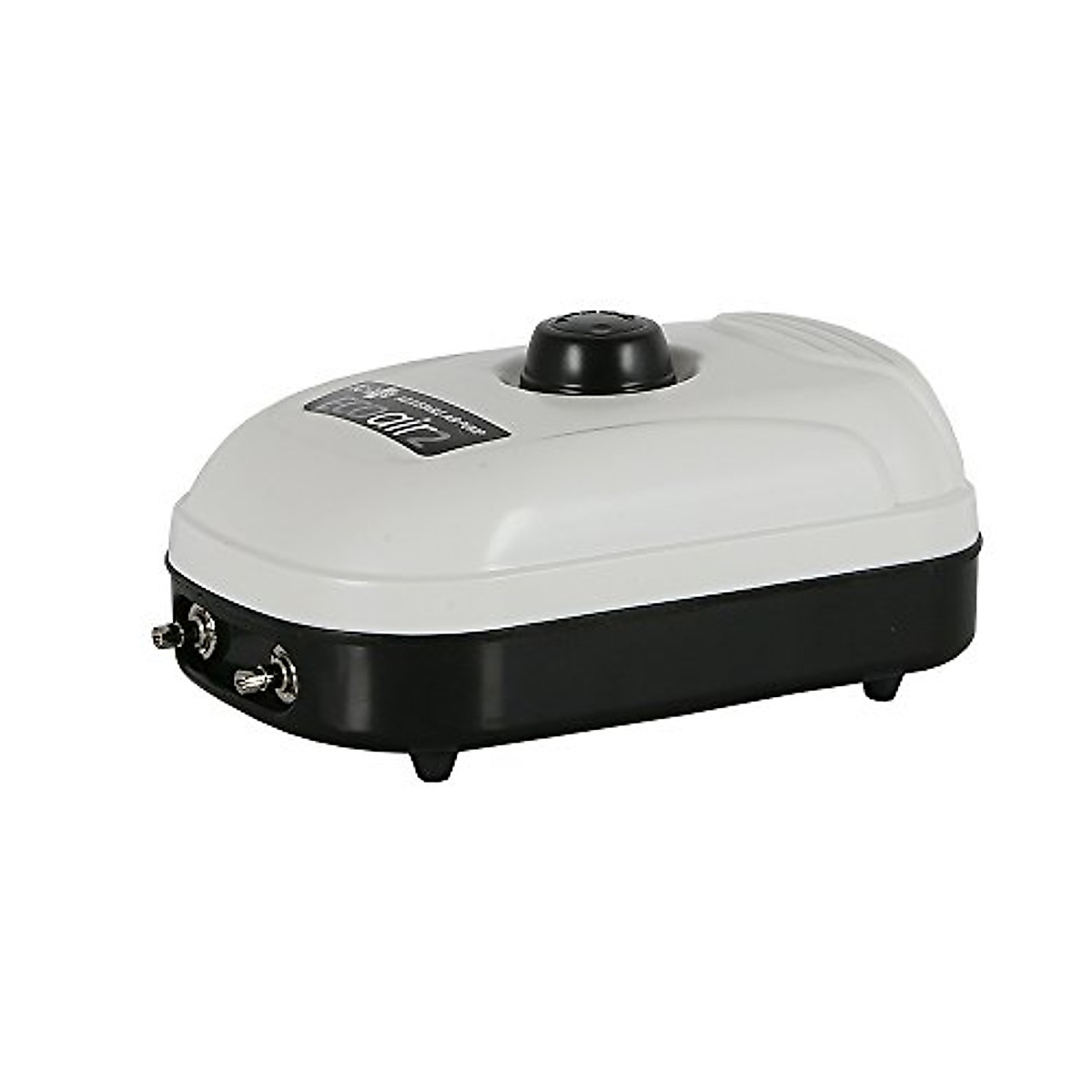 EcoPlus ECOair2 Adjustable Air Pump 126 GPH - 3 Watt with Two Outlets, Grey/Black