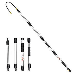 JooMoo Gutter Cleaning Tools - Gutter Cleaners from The Ground, Telescoping Cleaner Wand for Garden Hose