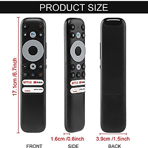 RC902N FMR1 Remote Control for All TCL Google Smart TV and TCL Android Smat TV,Replacement for TCL 55R646 55S546 65R646 65S546 75R646 75S546 Mini-LED QLED 4K UHD Smart TV [ Without Voice Function]