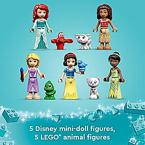 LEGO Disney Princess Ultimate Adventure Castle 43205 Building Toy with 5 Princess Mini-Dolls Including Ariel, Rapunzel and Snow White(Packaging May Vary)