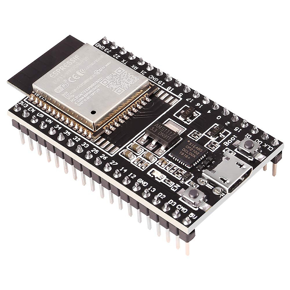 ACEIRMC 4pcs ESP32-DevKitC core Board ESP32 Development Board ESP32-WROOM-32D WiFi Bluetooth Development Board for Arduino IDE (ESP32-DevKitC)
