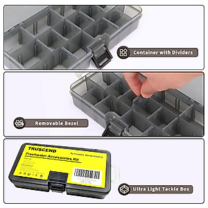 TRUSCEND Pre-rigged Fishing Jig Lures for Freshwater and Saltwater, Innovative Super Durable TPE Bass Lures, Lifelike Shrimp Crayfish Swimbait, Weedless Lure for Crappie Trout Walleye, Keep Separately