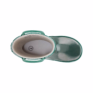 OAKI Toddler Rain Boots - Perfect Kids Rain Boots for Any Weather - Durable Rubber Baby Rain Boots Keep Little Feet Dry, Lightweight Waterproof with Easy-on Handle, Nature Green, 4 Big Kid