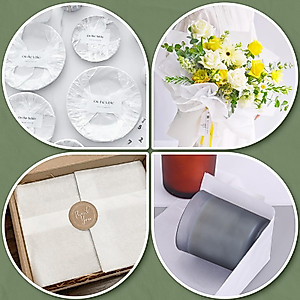 200 Sheets White Tissue Paper, 14" X 20" Christmas Wedding Birthday and Flower Decoration Tissue Paper Bulk, Tissue Paper For Gift Bags, Crafts, Packaging, Storage, Art