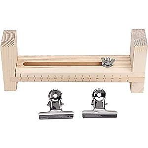 Xximuim Paracord Jig Bracelet Maker Wood Jig Bracelet Maker U Shape Clear Scale Bracelet with 2 Clamp DIY Hand Knitting Bracelet Jig Bracelet Braiding Tool (Style 1)