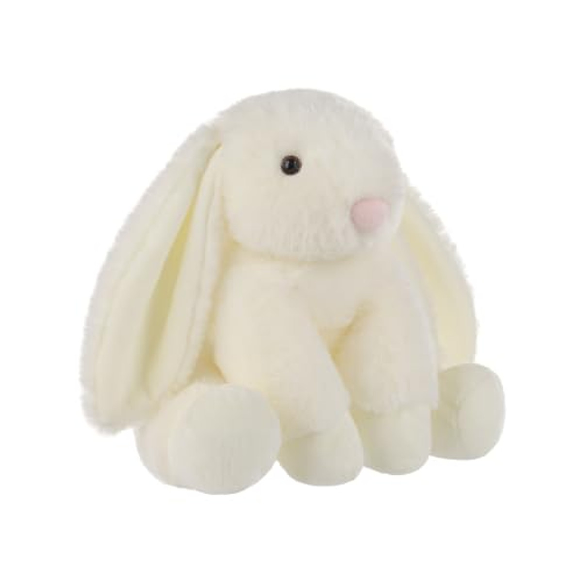 Apricot Lamb Toys Plush Cream Bunny Rabbit Stuffed Animal with Fluffy Soft Ears (Cream Bunny, 8 Inches)