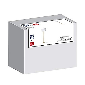 Globe Electric 67775 62" Floor Lamp, Matte Brass, White Linen Shade, Floor Lamp for Living Room, Floor Lamp for Bedroom, Home Improvement, Reading Lamp, Home Office Accessories, Home Décor