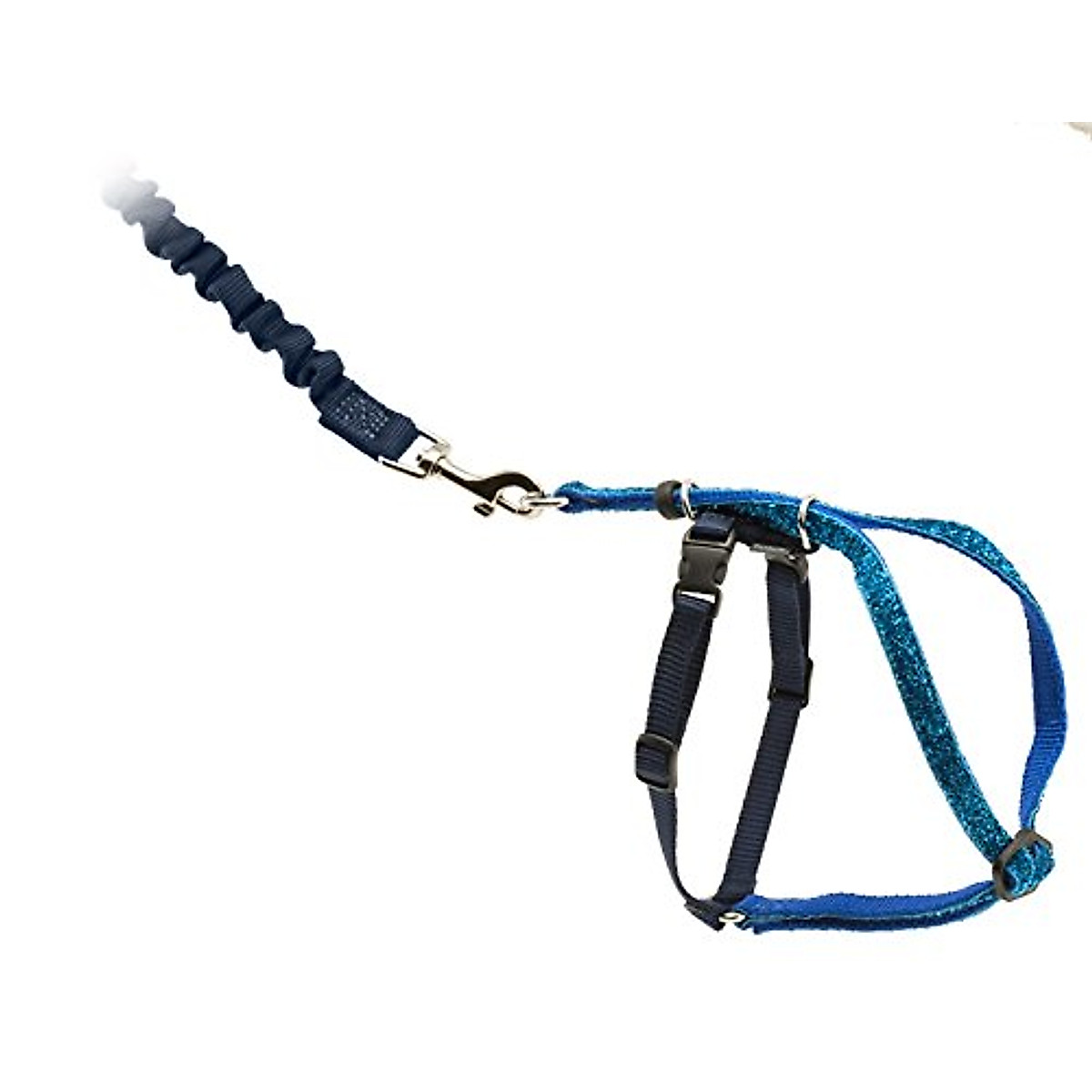 PetSafe Come With Me Kitty Glitter Harness and Bungee Cat Leash, Large