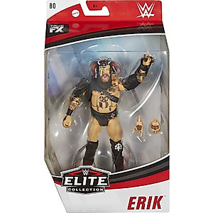 WWE Erik Elite Series #80 Deluxe Action Figure with Realistic Facial Detailing, Iconic Ring Gear & Accessories