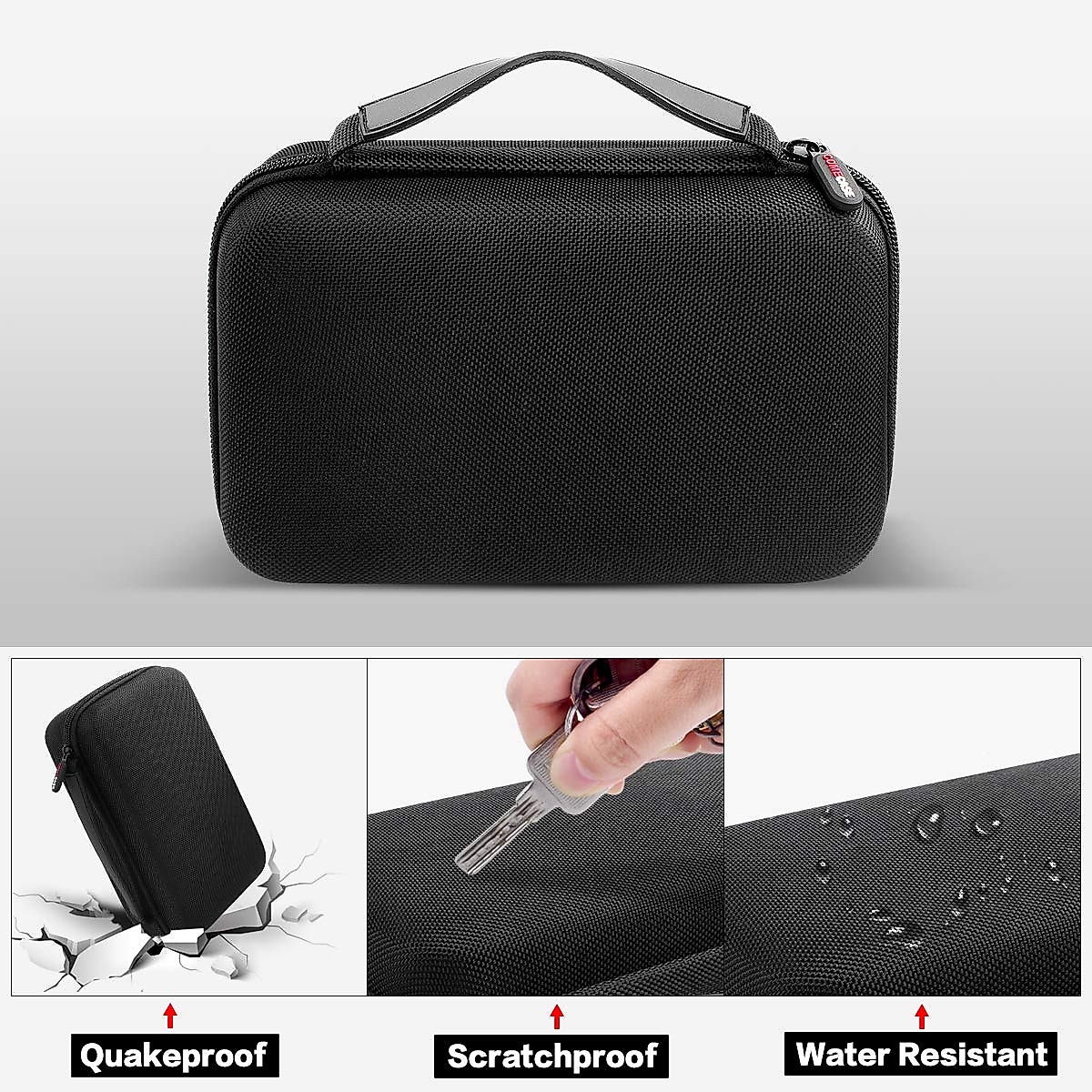 Case for Hatteker Hair Clipper Cordless, Beard Trimmer Organizer Storage with Case for Andis Professional T-Outliner Beard/Hair Trimmer - 2 Pack