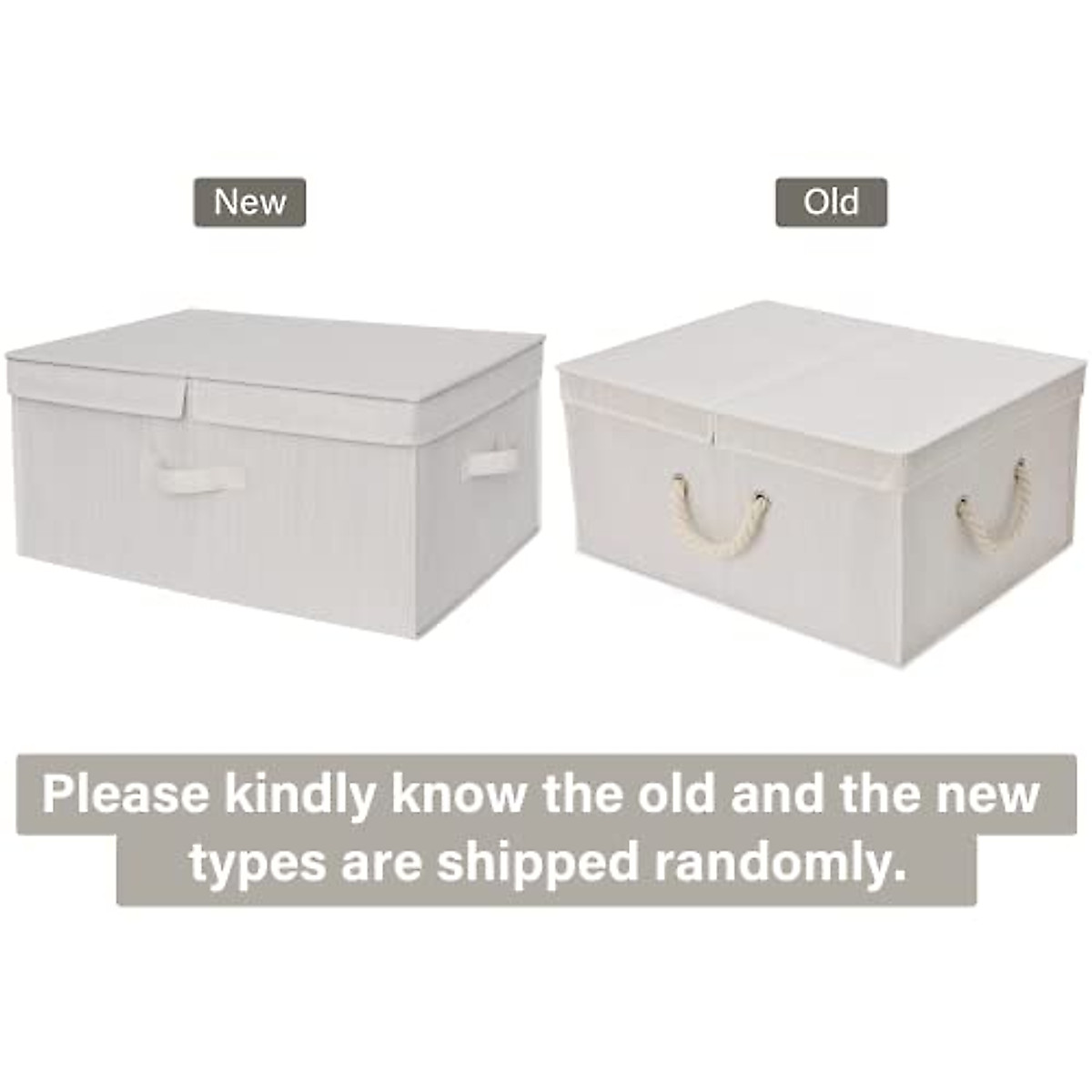 StorageWorks 2-Pack Storage Baskets for Shelves + 65L Storage Box