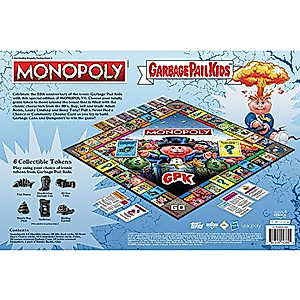Monopoly Garbage Pail Kids | Based on Topps Company Garbage Pail Kids Trading Cards | Collectible Monopoly Game | Officially Licensed Garbage Pail Kids Game
