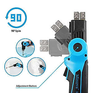 MINOVA Rotatable Hot Knife Foam Cutter Styrofoam Cutting Tool Kit Air Cooled 200W AC Hot Knife Cutter Foam Cutting Tool Kit (MX E)