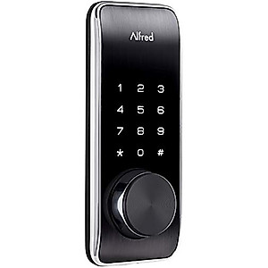 Alfred DB2-B Smart Door Lock Deadbolt Touchscreen Keypad, Pin Code + Key Entry + Bluetooth, Up to 20 Pin Codes (Chrome)