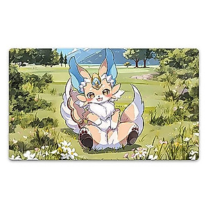 Ygomat Purrely Trading Card Game CCG Duel Playmat TCG OCG Playing Mat Free Best Tube/Bag (C_No Playzones + Bag)