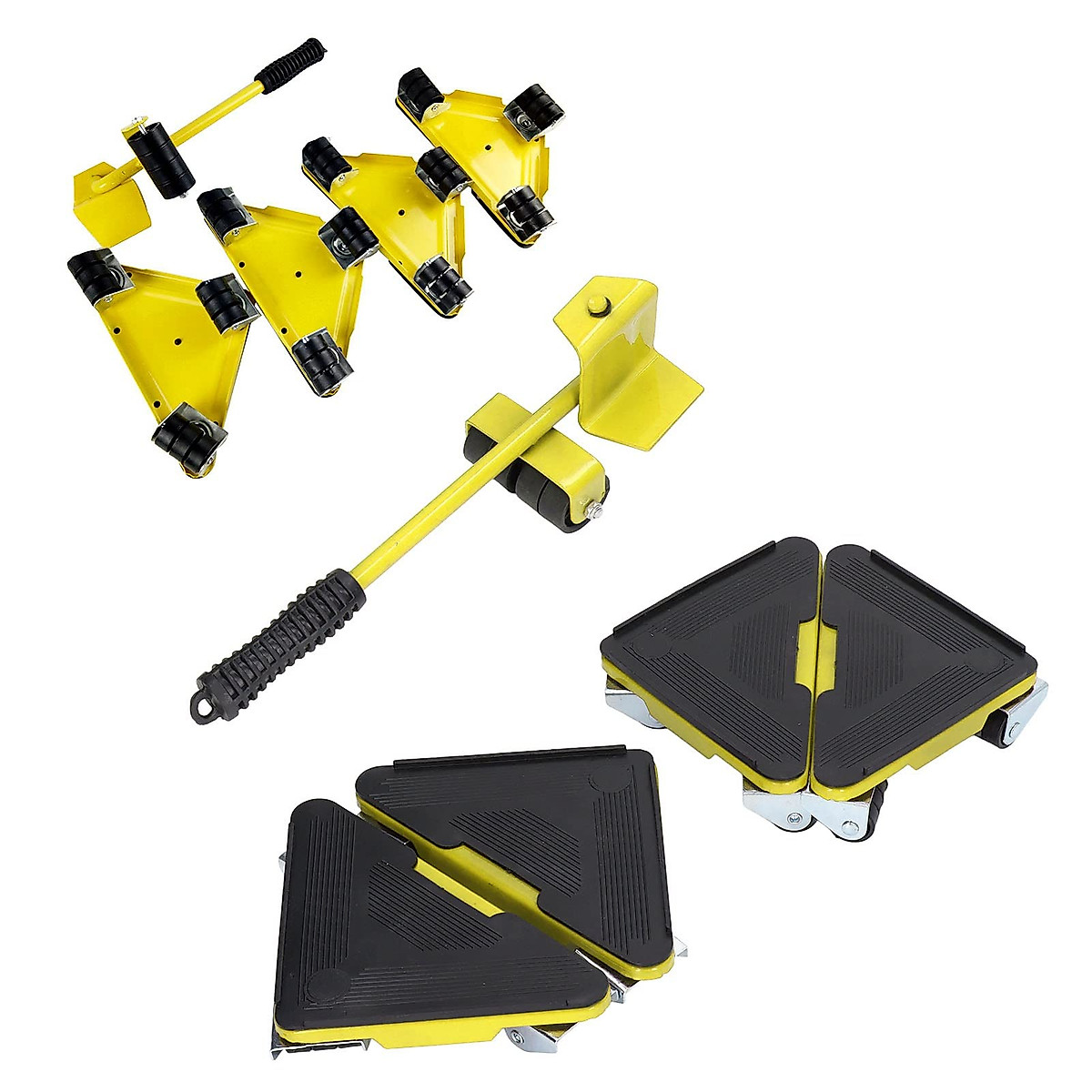 Furniture Lifter Tool, 5Pcs Furniture Lifter Mover Universal Wheel Furniture Lifters for Heavy Furniture Furniture Movers with Wheels 300kg Bearing for Moving