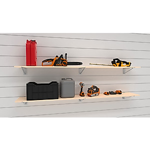 CrownWall Slatwall 14" Bracket Shelf - Storage - 1 Pair