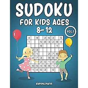 Sudoku for Kids Ages 8-12: 200 Fun Sudoku Puzzles for Children Age 8, 9, 10, 11, 12 - With Solutions - Large Print Book Vol 1