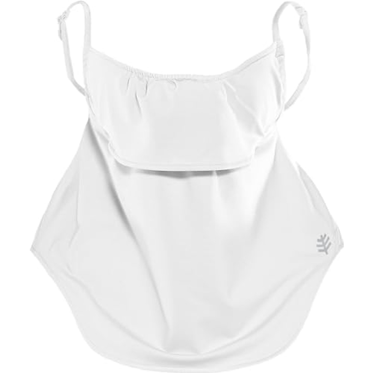 Coolibar UPF 50+ Men's Women's Vermilion UV Layered Mask - Sun Protective (One Size- White)