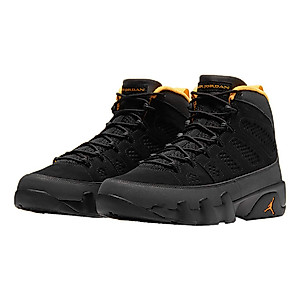 Men's Jordan 9 Retro Dark Charcoal Black/University Gold (CT8019 070) - 9.5