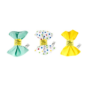 Baby Paper Original Crinkle Sensory Toy | Triangle, Yellow, Blue 3-Pack | Bright Colors, Washable, and Non-Toxic Crinkle Paper for Babies | Perfect Bow Gift Topper Reusable as a Crinkle Toy