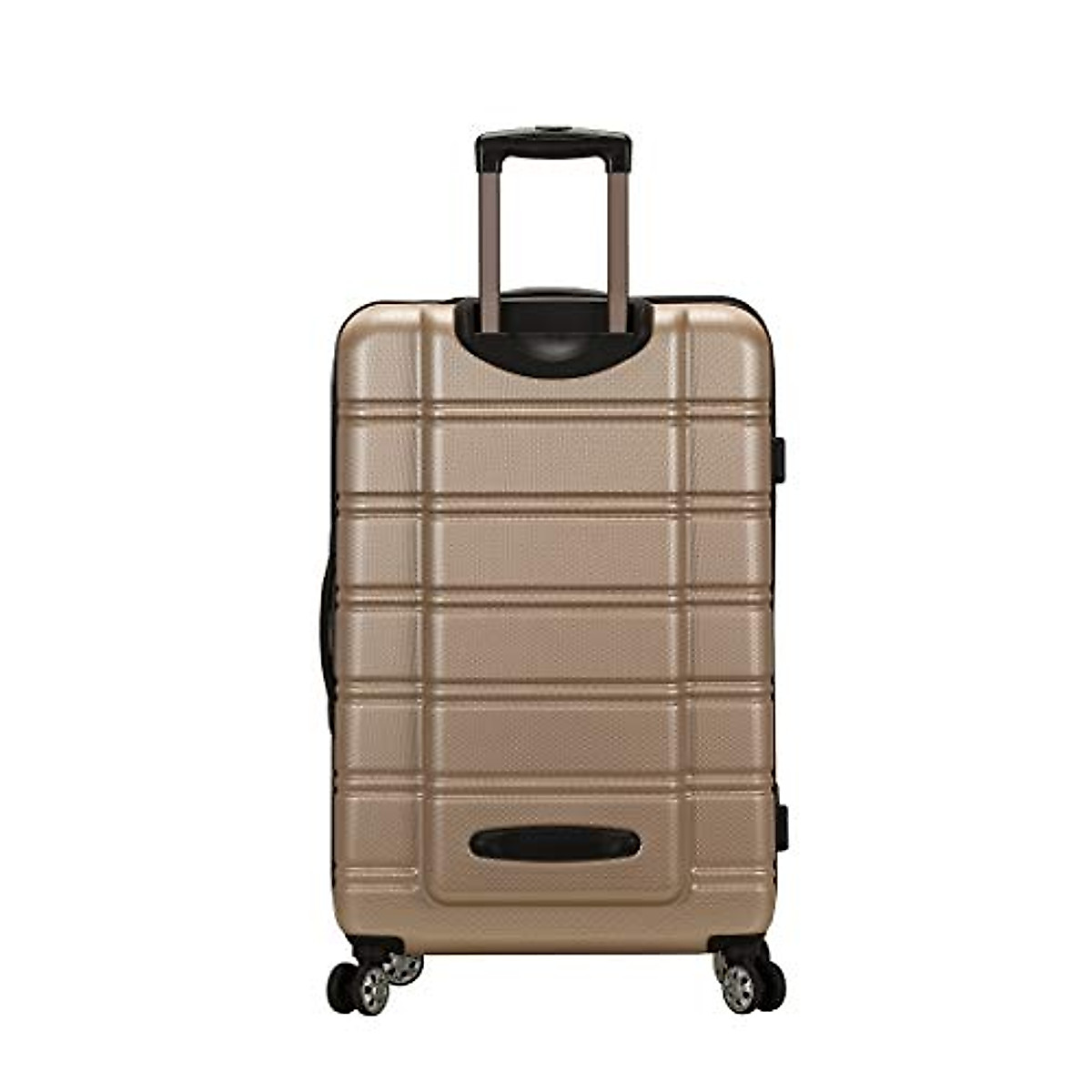Rockland Melbourne Hardside Expandable Spinner Wheel Luggage, Champagne, 3-Piece Set (20/24/28)