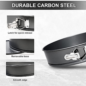 Webake Springform Pan 12 Inch, Nonstick Cheesecake Pan with Removable Bottom Large Cake Tin Baking Mold for Christmas Birthday Baby Shower