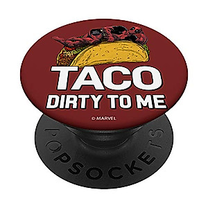 Marvel Deadpool Taco Dirty To Me PopSockets PopGrip: Swappable Grip for Phones & Tablets