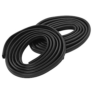 ECOTRIC Door Seals Rubber Weatherstrip Pair Set for 1973-1979 Ford Bronco F100 F150 F250 F350 Black