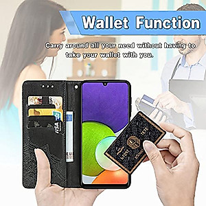 HUANGTAOLI Crossbody Shoulder Strap Flip Case for Oppo A53, PU Leather Pouch Magnetic Closure Kickstand Wallet Case for Oppo A53