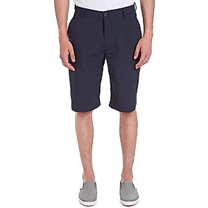 IZOD Young Men's Athletic Performance Shorts, Navy Blue, 34