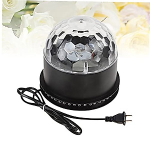CIYODO 1pc Voice Night LED Colorful Shape Control Plug Ball Black Mini Crystal Light Lamp Projection US