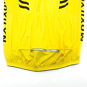 MOXILYN Men's Cycling Jersey Bike Clothing Set Full Zipper Breathable Quick-Dry Shirt + Cycling Bibs with 20D Padded