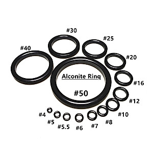 Kalavarma Fishing Rod Repair Kit: Complete Solution with Ceramic Guides Ring, 15 Sizes, 30pcs for Efficient Center Ring Repairs (3#-50#)