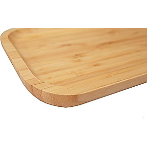 VICUKIE Bamboo Tray, Bathroom Tray, Bamboo Tray for Bathroom and Home Decor, Toilet Tank Top Tray for Organizing and Decor Display