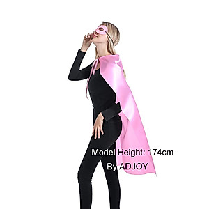 ADJOY Superhero Capes and Masks for Adults Girls and Boys - Team Spirit Building Party Capes - Mixed Colors 12 Sets
